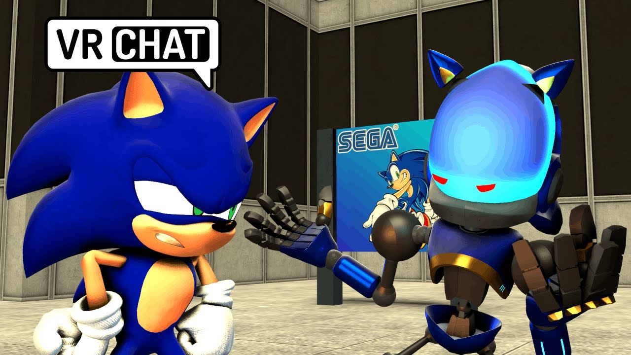 SONIC VS CHAOS SONIC! THE METAL COPY RETURNS! [IN VR CHAT!] - YouTube