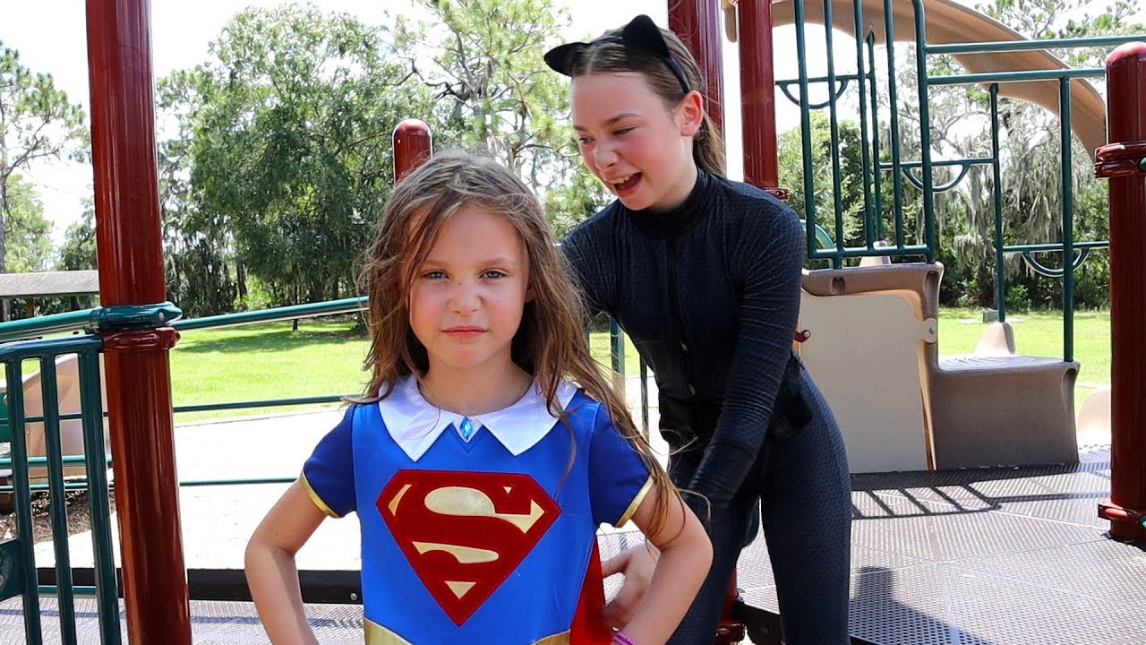 SUPERGIRL SAVES THE DAY | Superhero girl - YouTube
