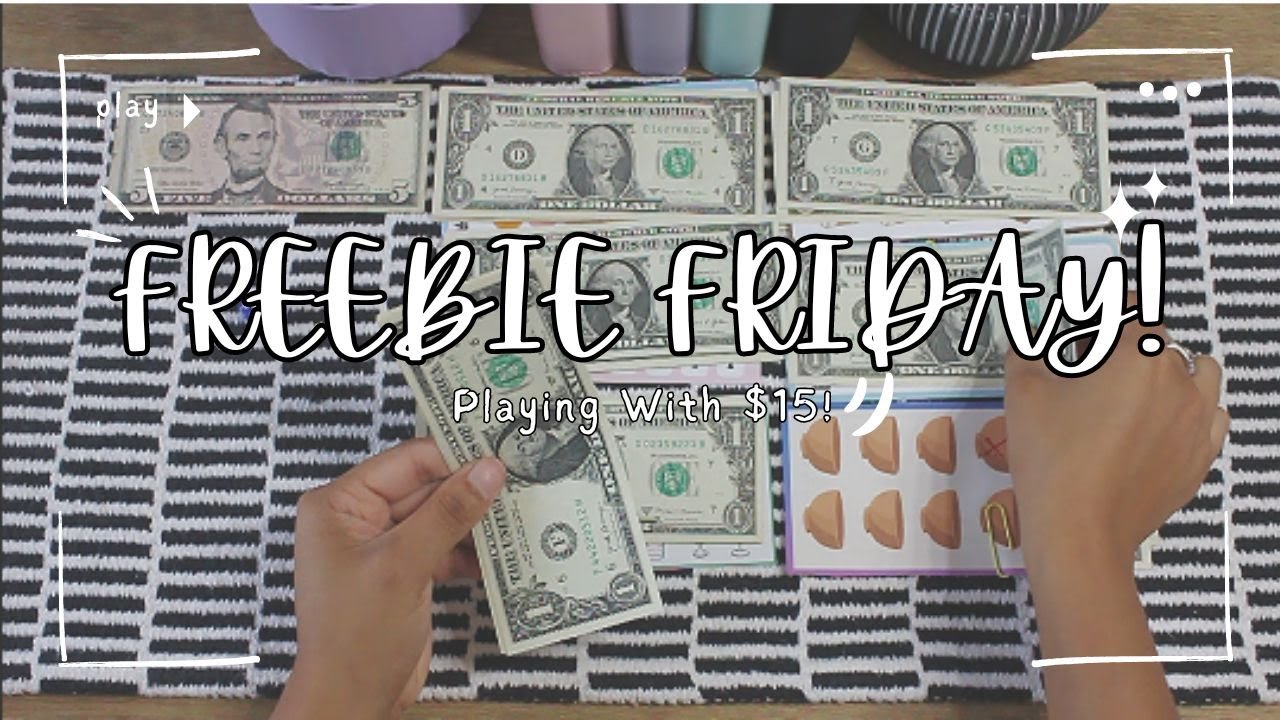 FREEBIE FRIDAY! | Playing With $15 | 21 Year Old Budgeter - YouTube