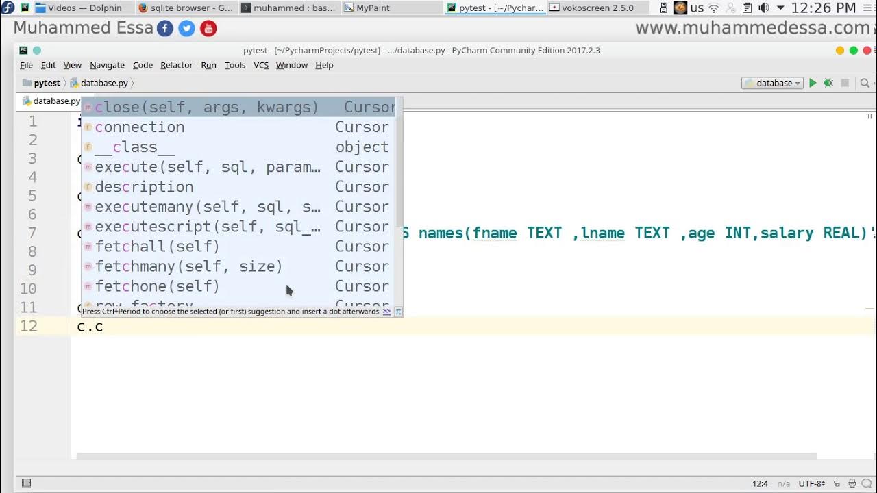 59 Python 3 Database connection - YouTube