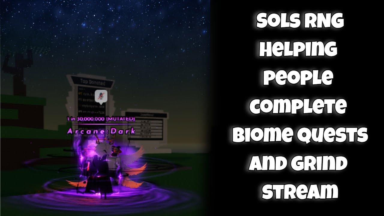 Sols Rng | Helping people complete biome quests (Maybe Giveaways ...