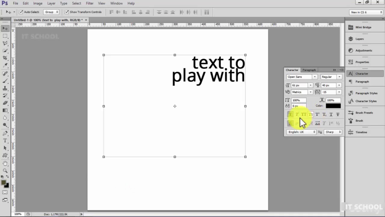 Adobe Photoshop Type Formatting and Styles – ep#015 - YouTube