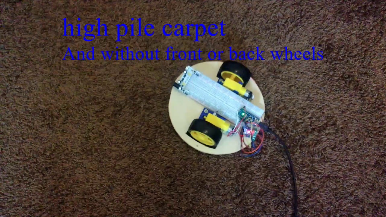 First drive test DIY Vacuum Robot - part 1 - YouTube