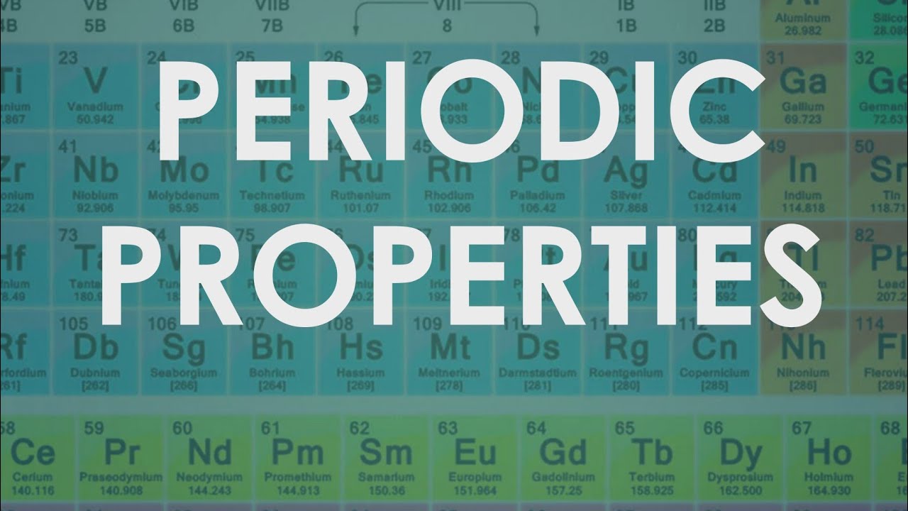 Periodic properties | Engineering chemistry #engineeringchemistry - YouTube