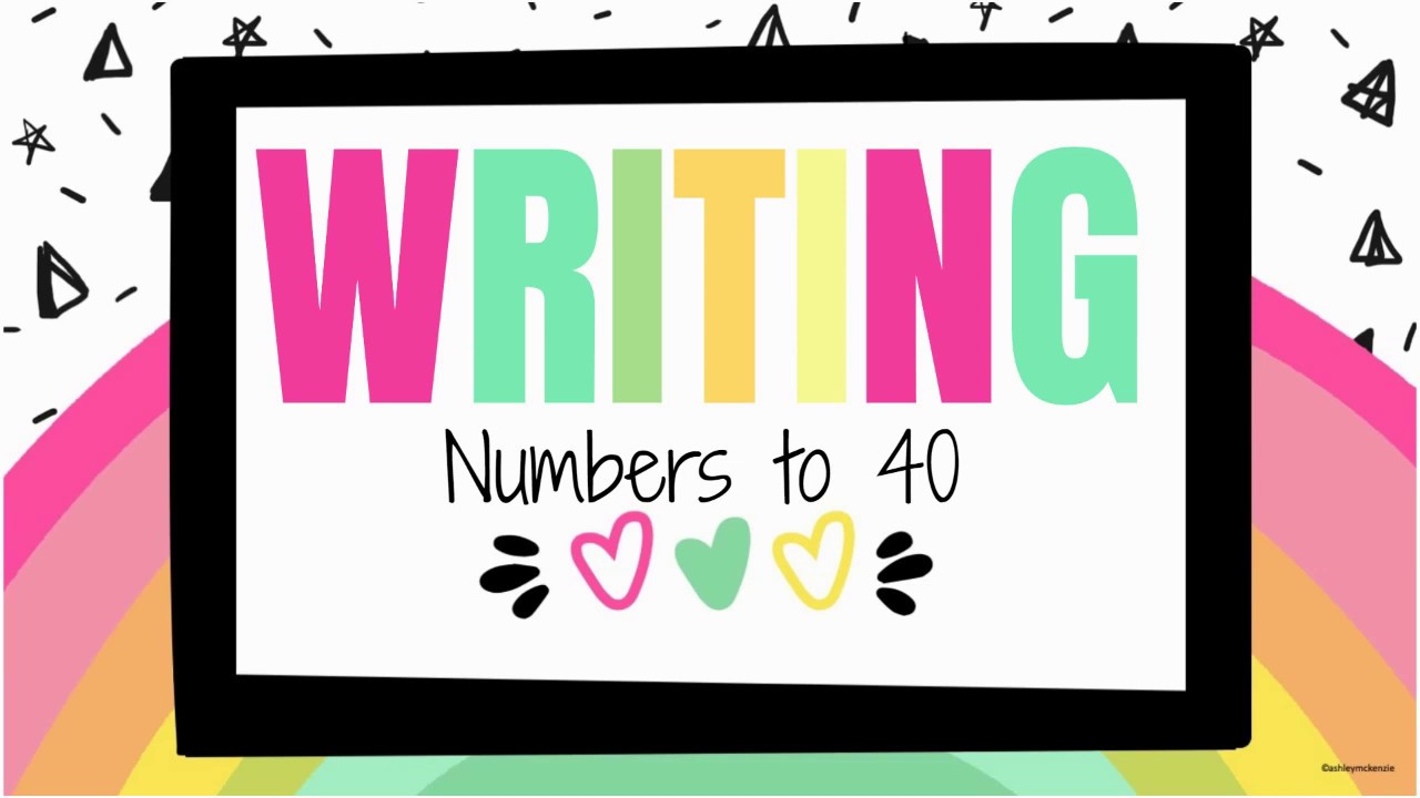 Teaching Number Words to 40 - YouTube