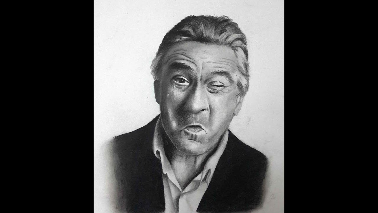 How i draw Robert De Niro - YouTube