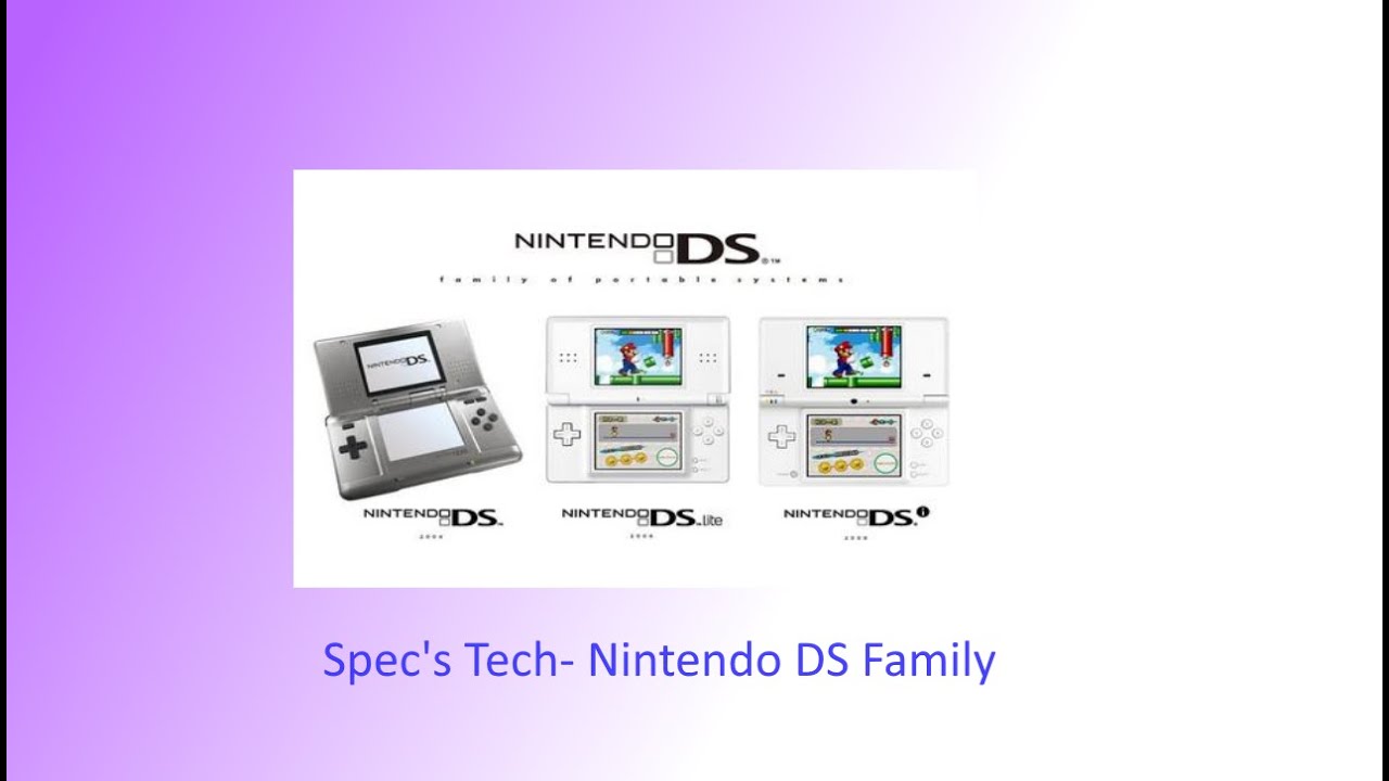 Spec's Tech-Nintendo DS Family - YouTube