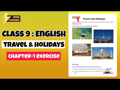 Class Nine English Chapter-1 Exercise | Travel And Holidays | Books ...
