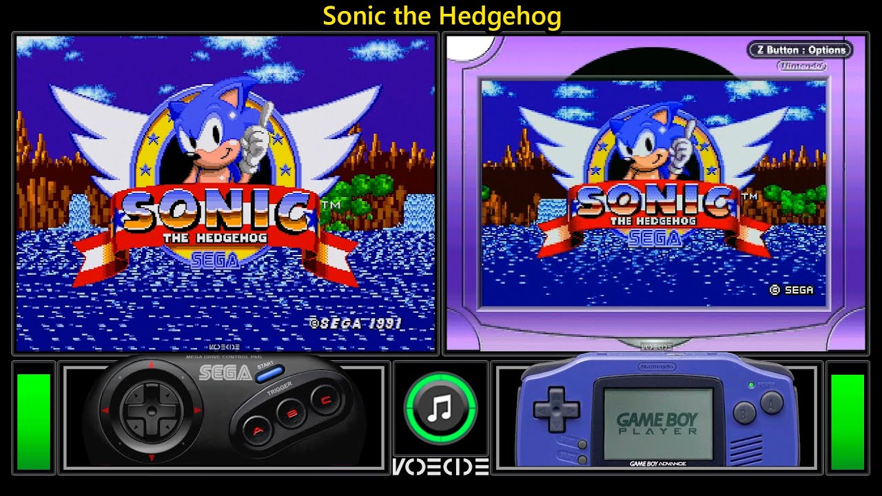 Sonic the Hedgehog (Sega Genesis vs GBA) Real Hardware Comparison - YouTube
