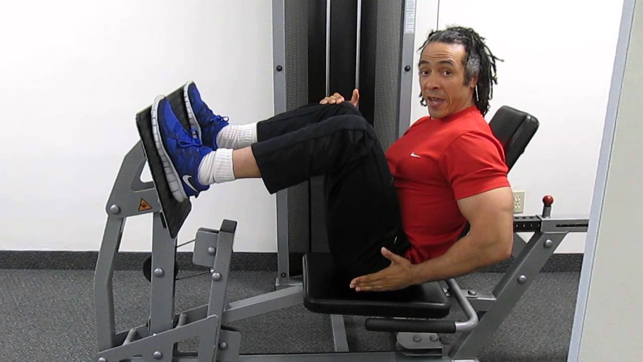 How to use the leg press machine - YouTube