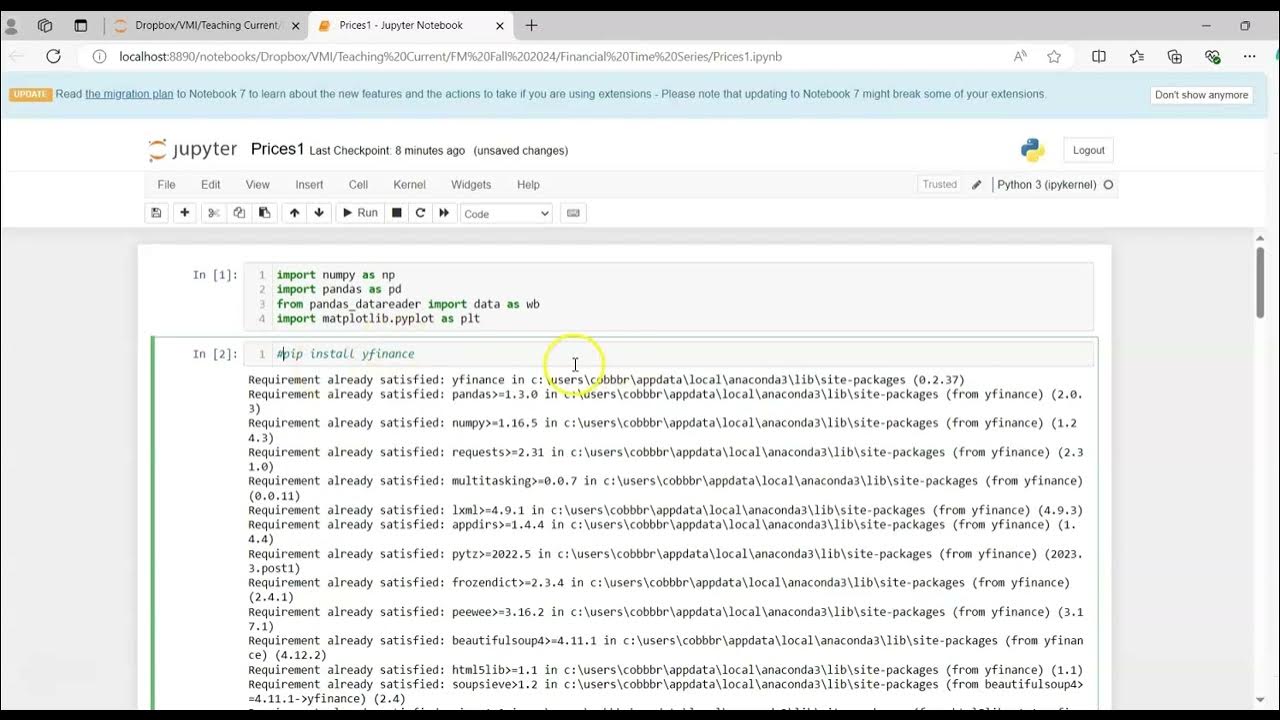 Downloading Stock Prices with Python - YouTube