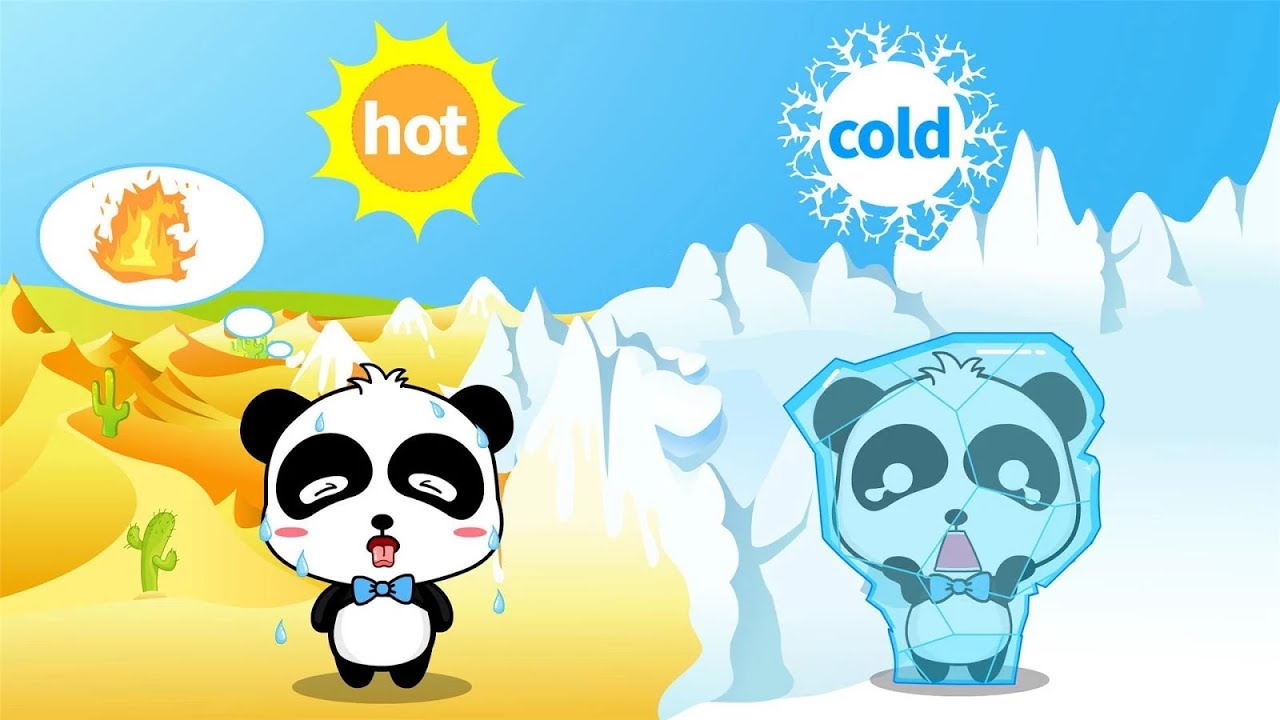 Baby Panda Antonyms - Children Learn Common Antonyms Fun & Educational ...