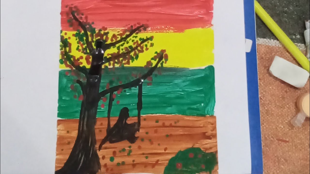 easy painting 🎨 #easy drawing - YouTube