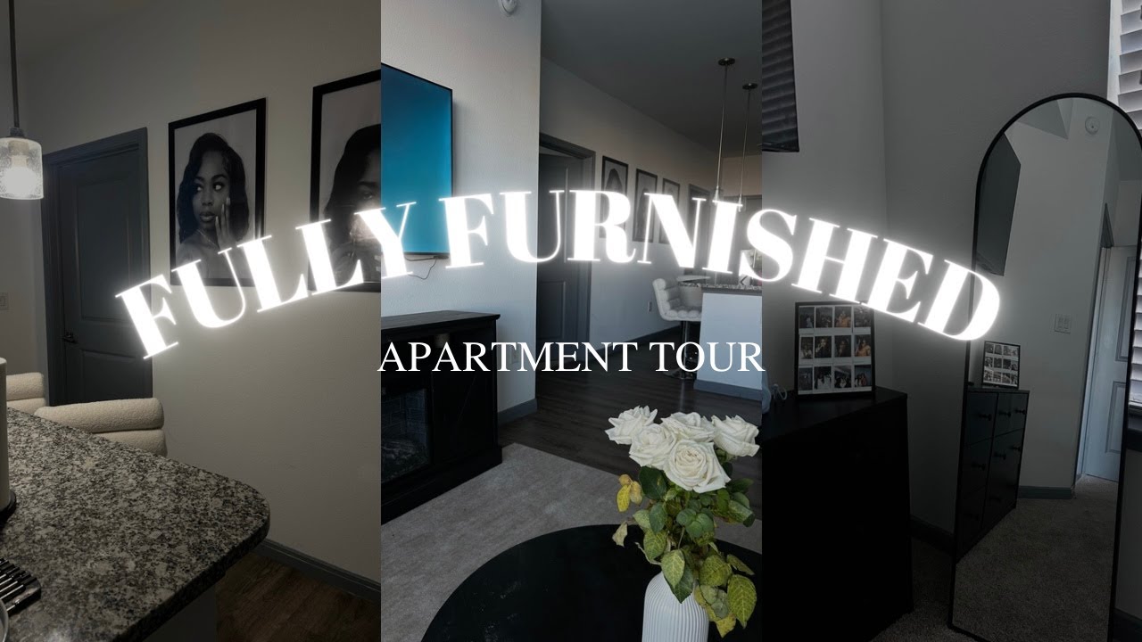 My Fully Furnished Apartment Tour! simple | modern | minimal| - YouTube