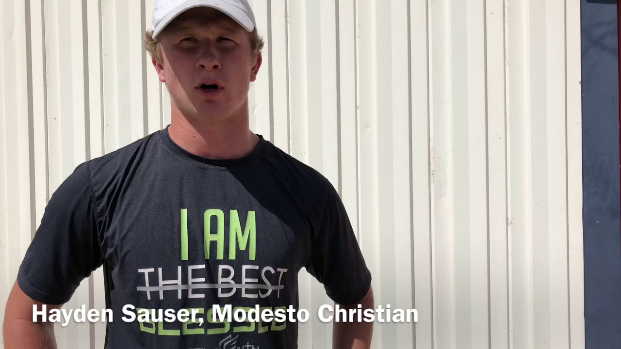 Panelli Passing Academy Top Gun: Hayden Sauser, Modesto Christian - YouTube