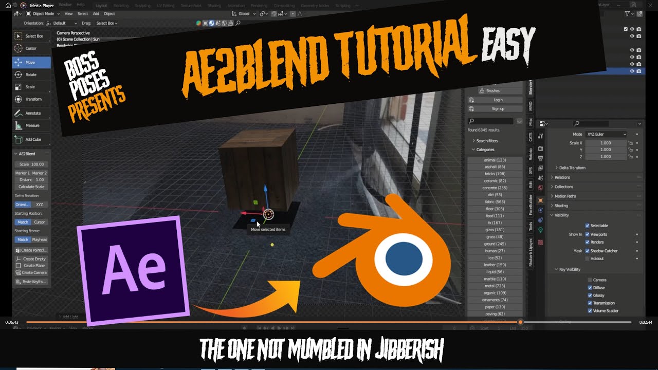 ULTIMATE AE2BLEND TUTORIAL : AFTER EFFECTS TO BLENDER EASY! - YouTube