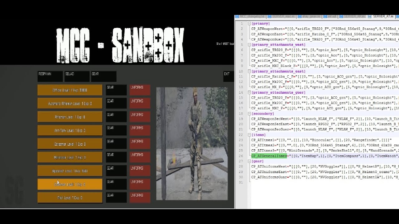 MCC Sandbox 3 - ArmA 3 Persistence players' stats with inidbi and ...