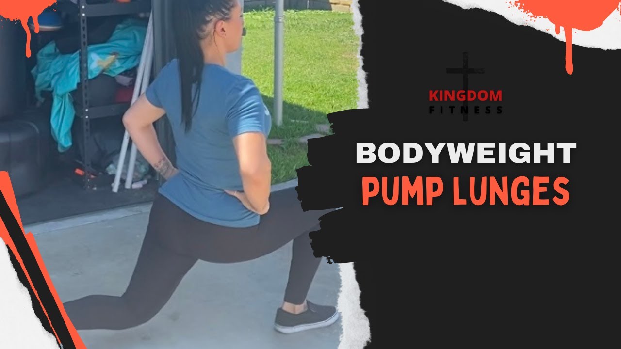 Body weight Pump Lunges - YouTube