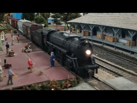Southern Ms3 2-8-2 On The Hocking Valley Model Railroaders - YouTube