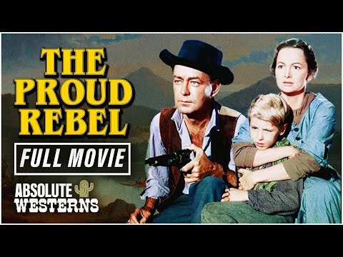 Alan Ladd Starring In Iconic Western Adventure Movie I The Proud Rebel (1958)