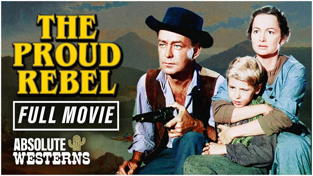 Alan Ladd Starring In Iconic Western Adventure Movie I The Proud Rebel ...