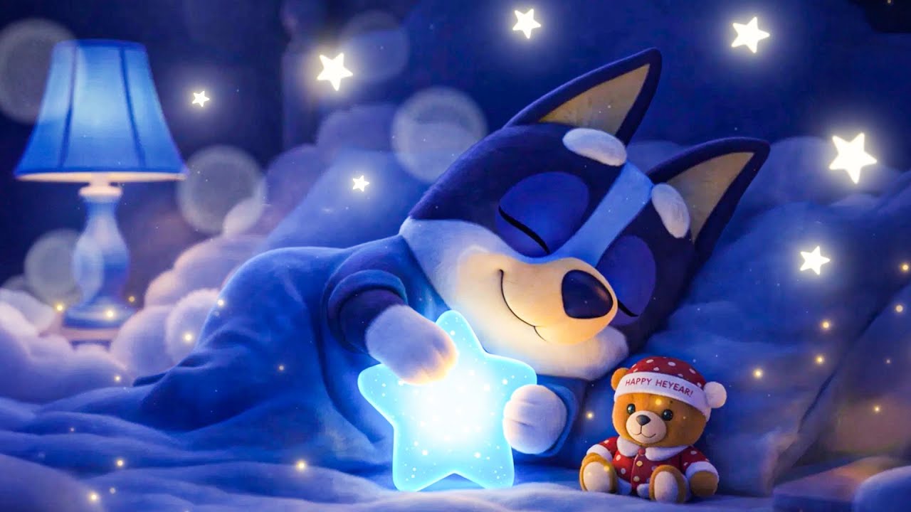 Bluey Hugging a Magical Star Relaxing Night Music & Sleep Aid 🌙 ...