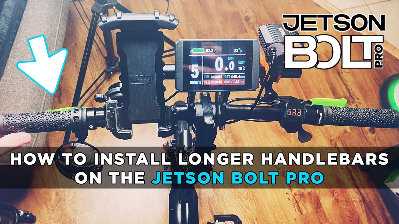 Installing longer handlebars on the Jetson Bolt Pro (DYU D3, Ancheer ...