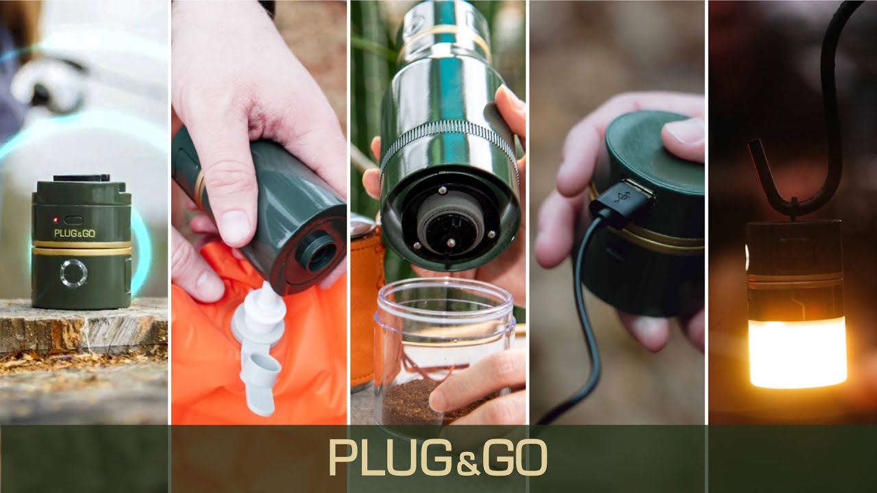 Plug&Go 5-in-1 Outdoor Camping Kit / Gears / Gadgets - YouTube