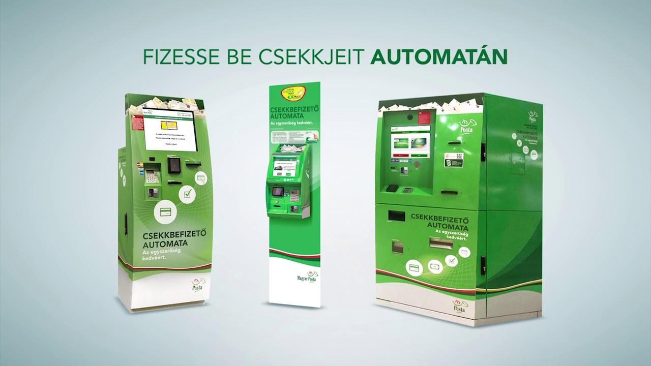 Csekkbefizetés automatán - YouTube