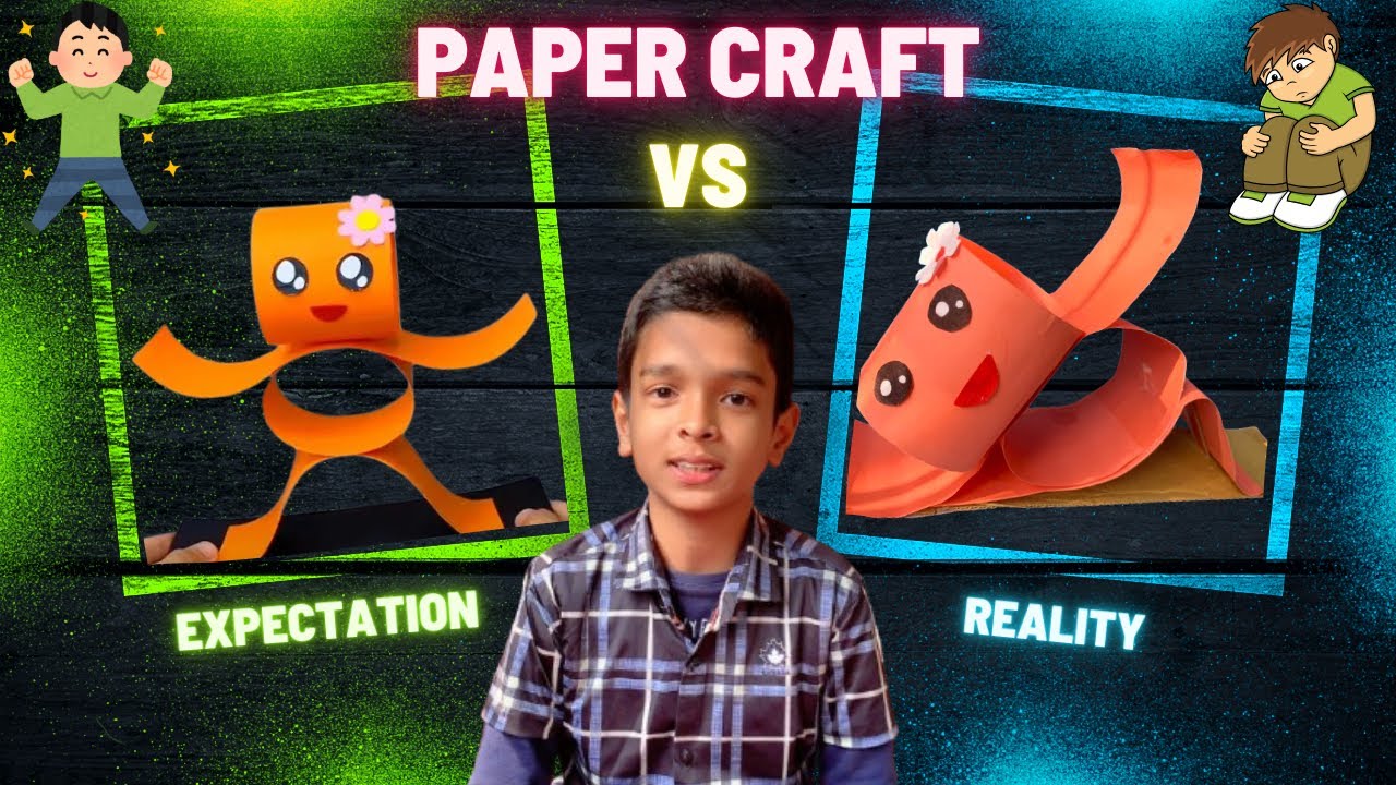 Paper Craft ( Expectation Vs Reality ) #foryou #viralvideo #dollcraft # ...