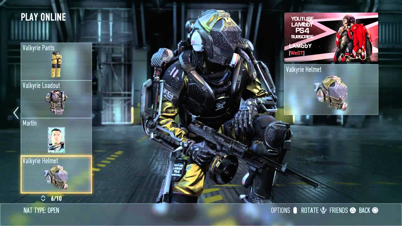 COMPLETE VALKYRIE OUTFIT!! Call of Duty Advanced Warfare - YouTube
