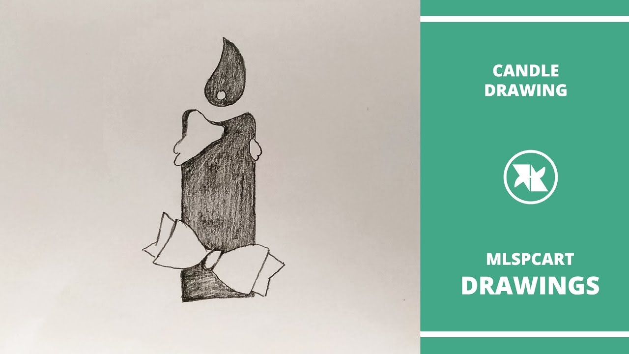 How To Draw A Christmas Candle | Christmas candle drawing | So Cute ...