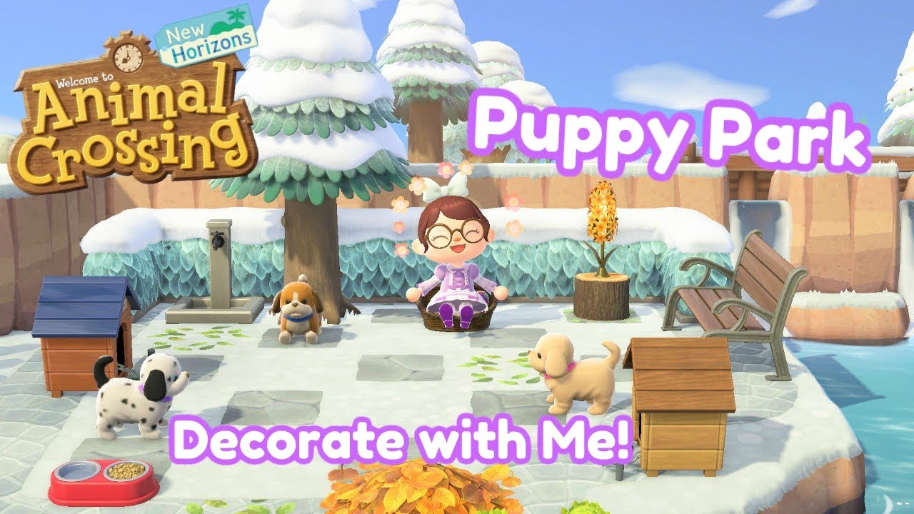 making a dog park on my island 🐶 animal crossing new horizons - YouTube