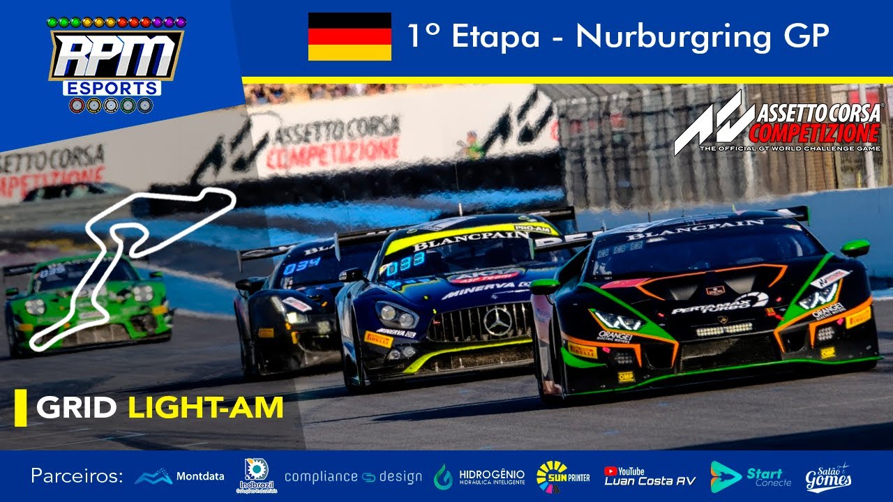GT3 VIRTUAL - GRID LIGHT-AM - ETAPA 01 - NURBURGRING GP - AC ...