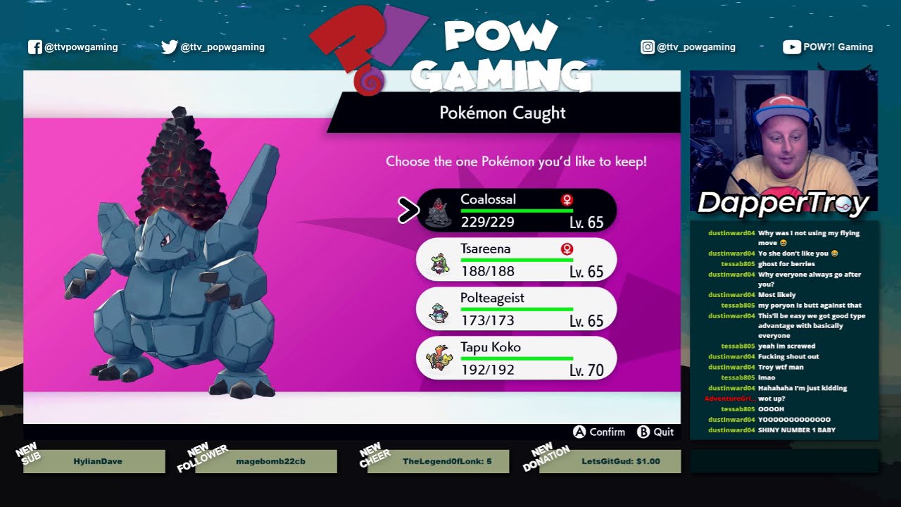SHINY Coalossal! 1st shiny pokemon during Dynamax Adventures! - YouTube