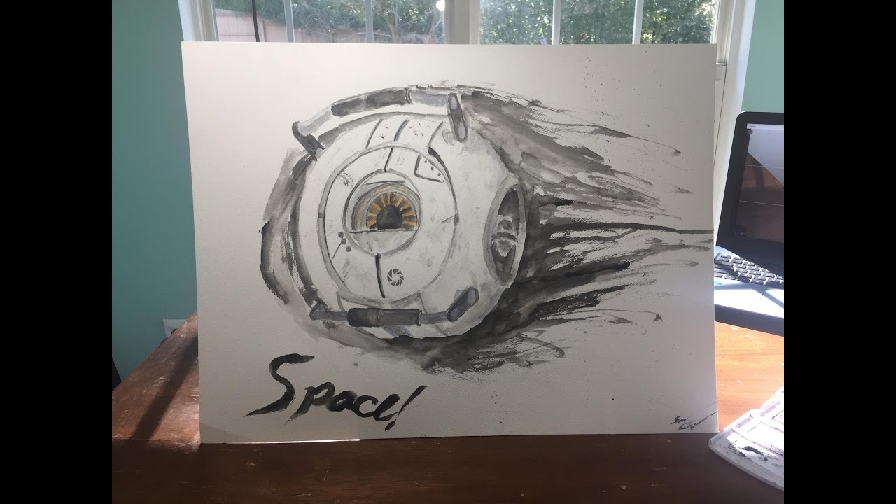Portal 2 Speed Paint: Space! - YouTube