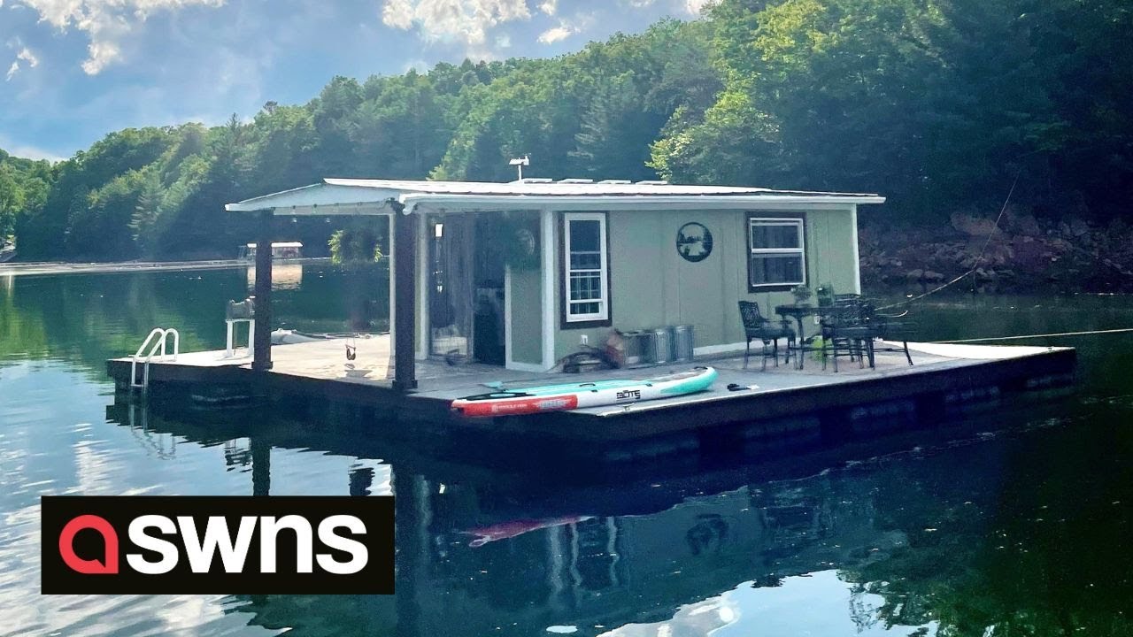 Couple save $27k a year by moving into a HOUSEBOAT | SWNS - YouTube