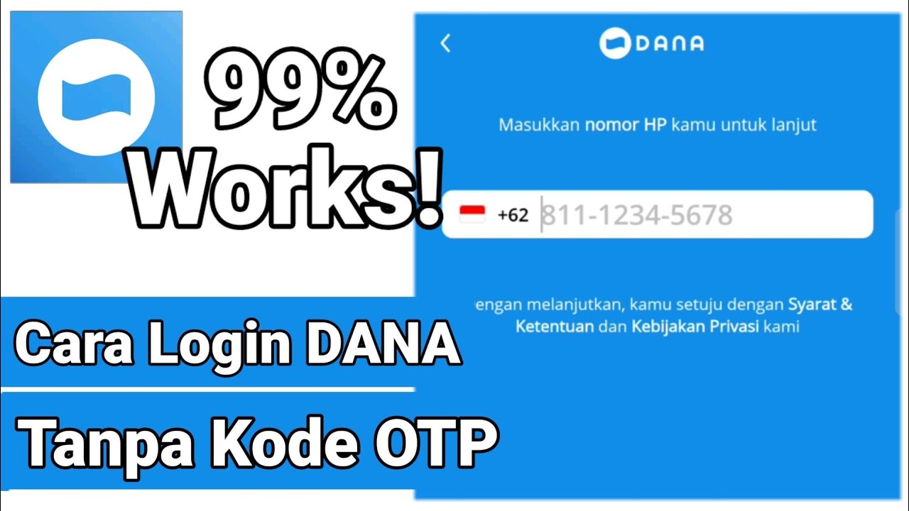 Cara Login DANA Tanpa Kode OTP - Login Akun Dana Premium - YouTube