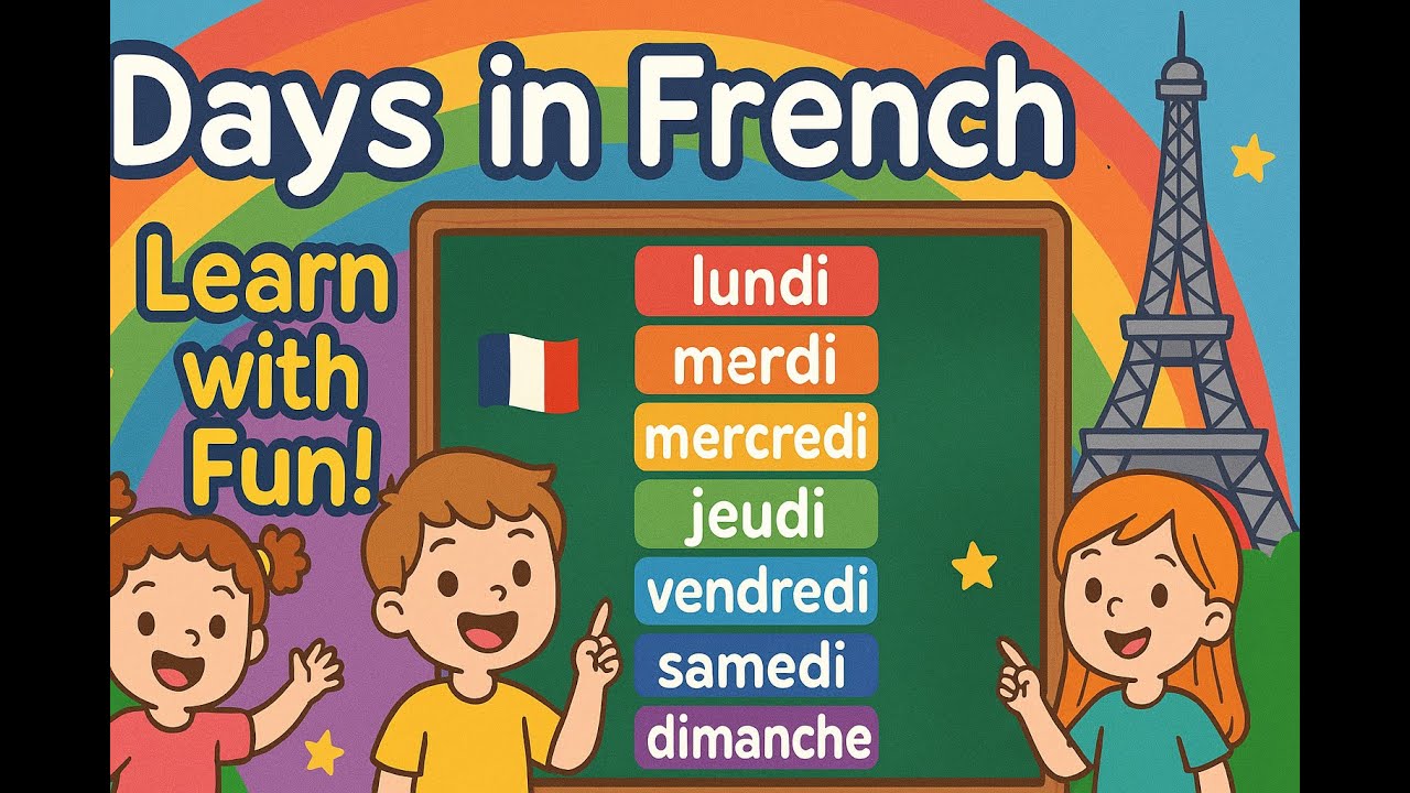 Learn French: Weekdays Names & Pronunciation l Days of the Week in ...