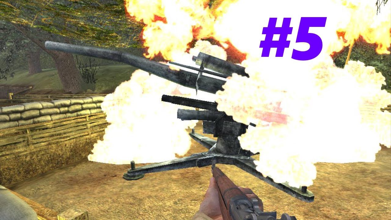 Call of Duty 1 - Mission 5 : Brecourt Manor (U.S. Campaign ...