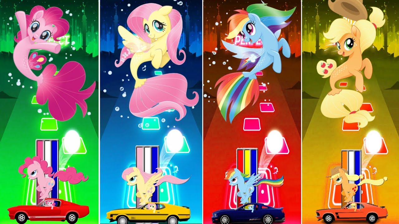 Dolphin Mlp = Little pony - Fluttershy - Rainbow Dash - Applejack Song ...