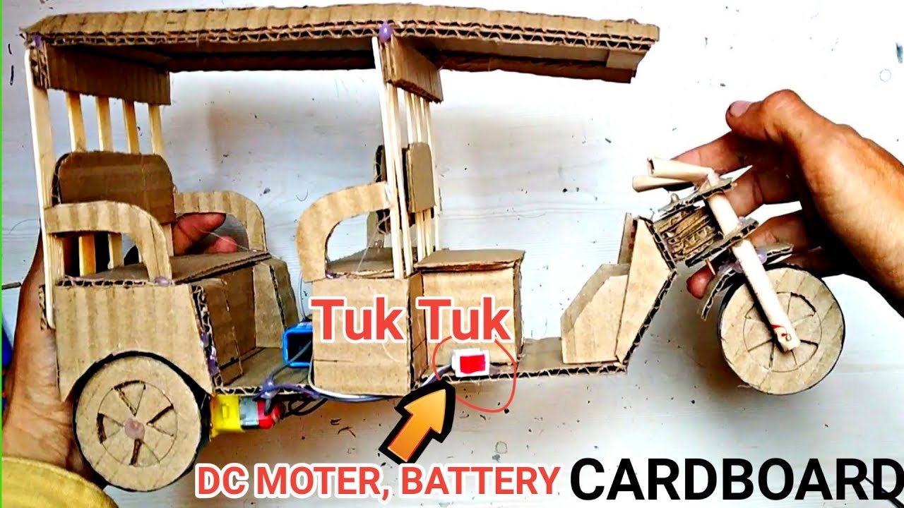 How to Make A Powered Richshaw (Tuk Tuk) - DIY Electric Rickshaw ...