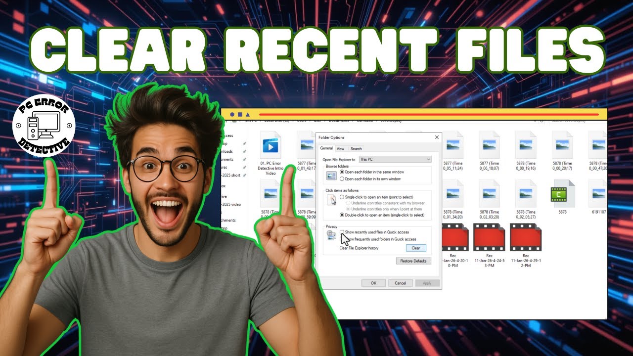 How To Clear Recent Files In Windows 10 | Keep File Explorer Clean ...