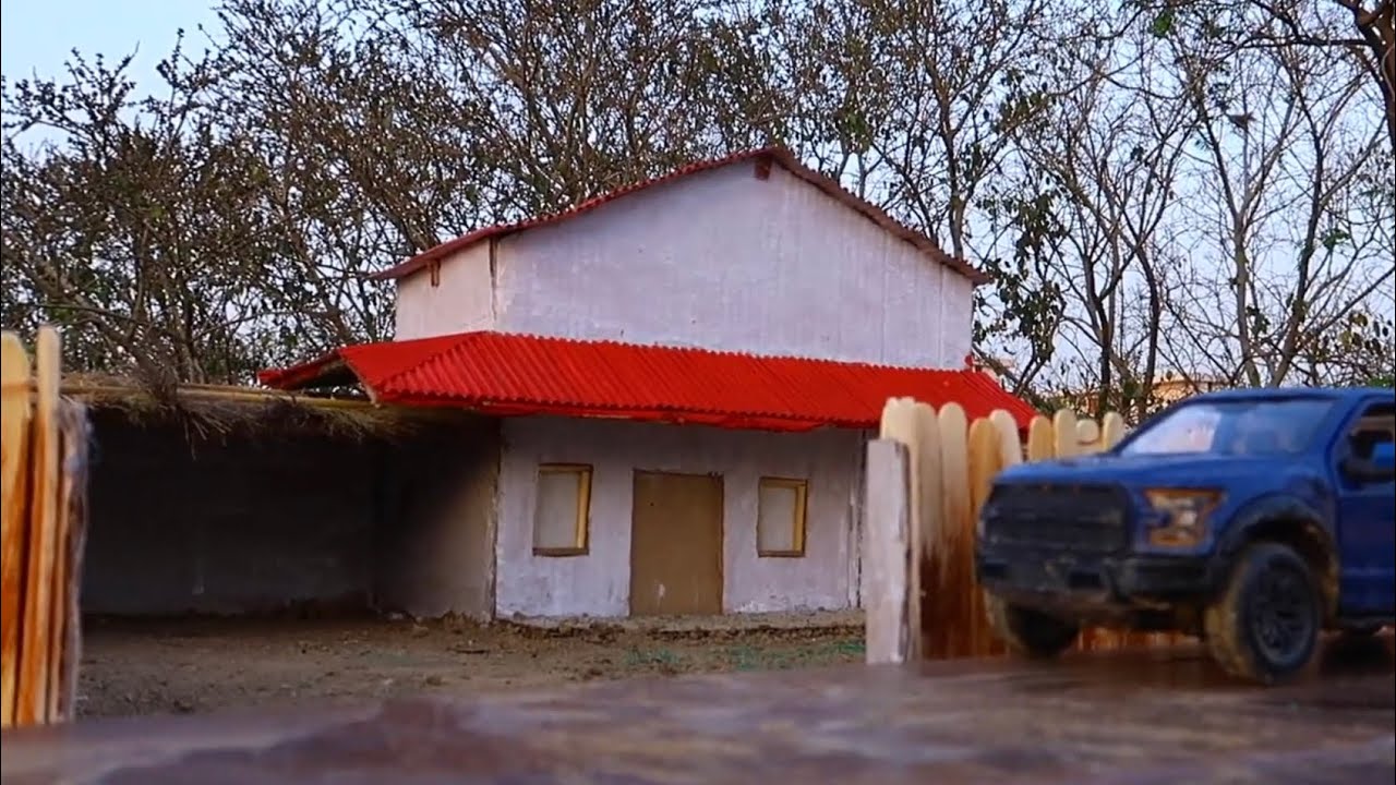 DIY Miniature Village House made with Lighting | Cardboard Miniature ...