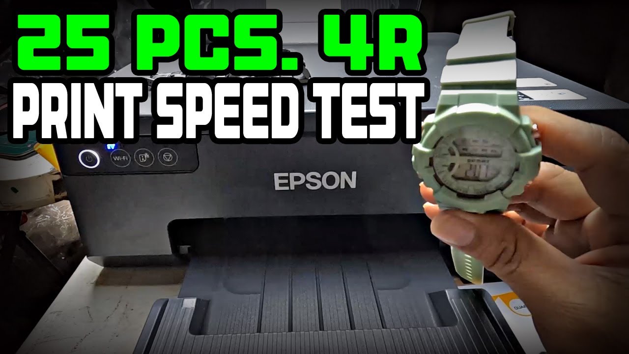 Print Speed Testing EPSON L8050 25pcs 4R - YouTube