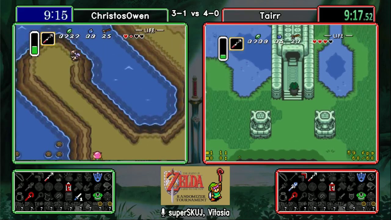 ChristosOwen vs Tairr. ALTTP Randomizer Tournament Fall 2017 - YouTube