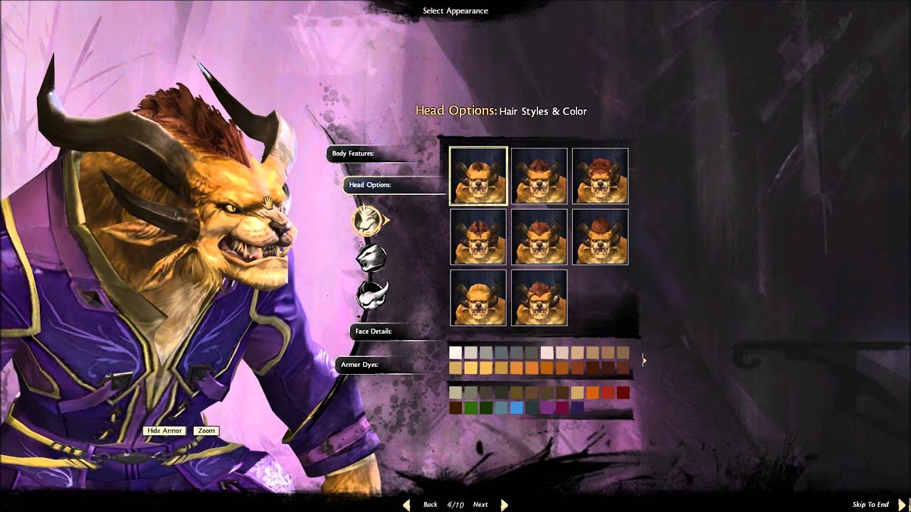 Guild Wars 2 Beta 1080p - Charr Character Creation and Opening ...