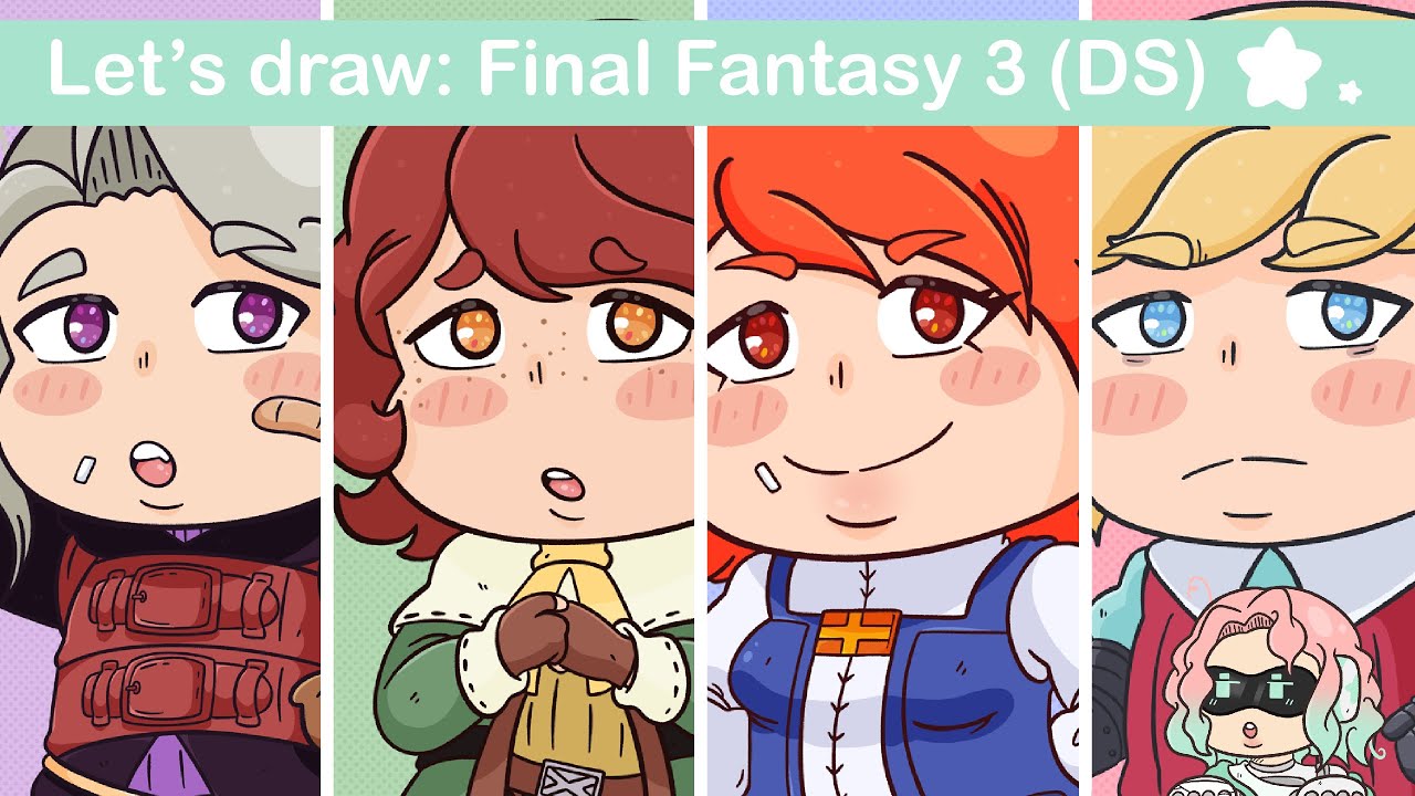 Final Fantasy 3 Cheebs 💎 [Drawing Process] - YouTube