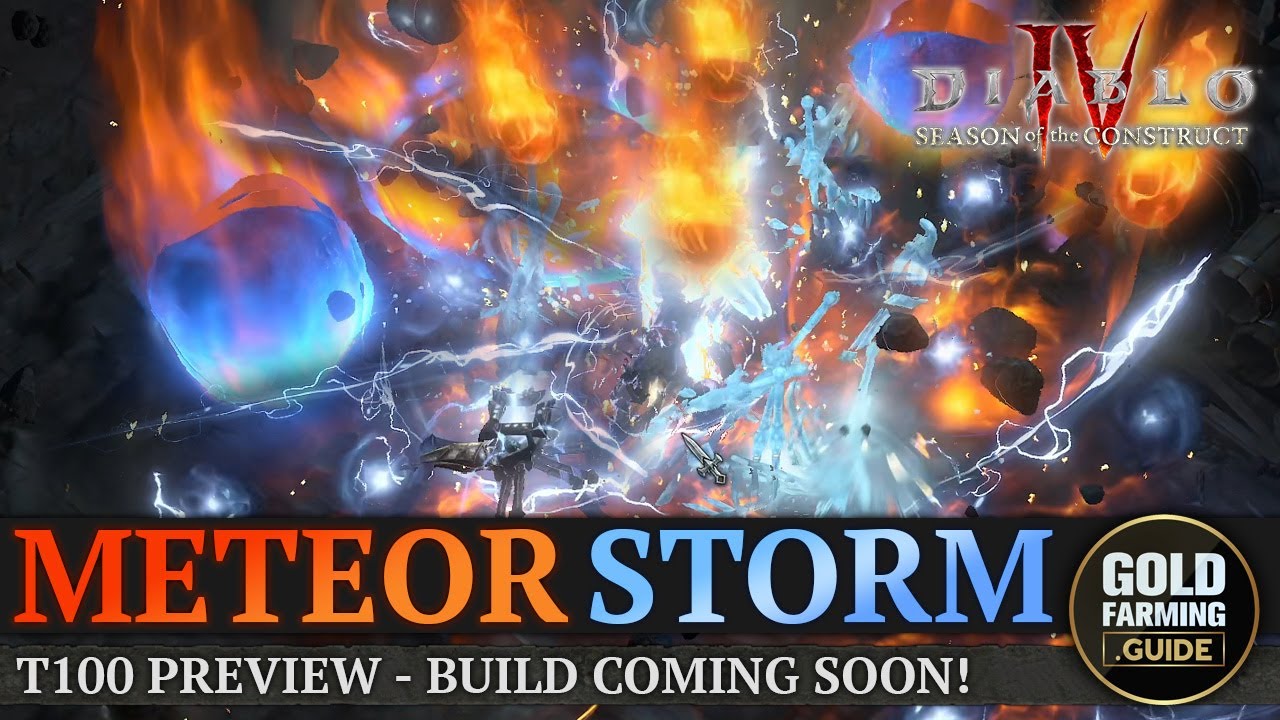Diablo IV: Chain Lightning Meteor Storm Sorceress Build - T100 Showcase ...