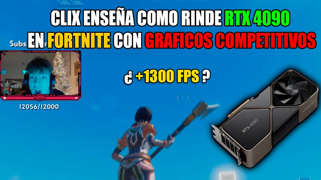 CLIX nos ENSEÑA CÓMO RINDE LA RTX 4090 😈 en Fortnite Capitulo 4 ...